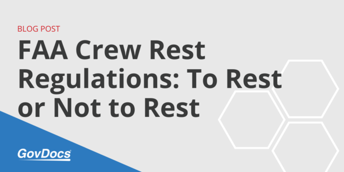 FAA Crew Rest Regulations: To Rest or Not to Rest - GovDocs