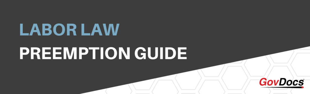 Labor Law Preemption Guide Email Landing Page - GovDocs
