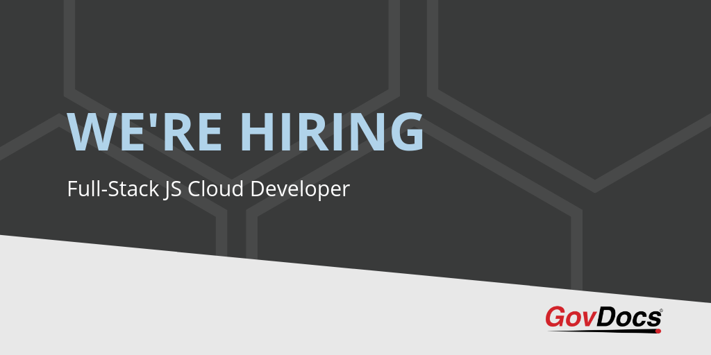 Full-Stack JS Cloud Developer - GovDocs