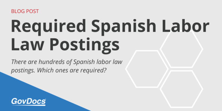 Required Spanish Labor Law Postings - GovDocs