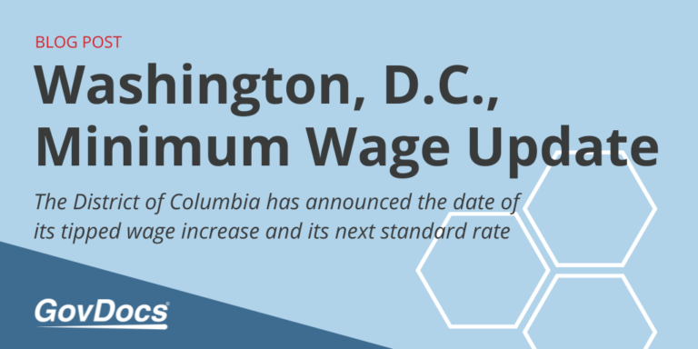 Washington, D.C., Minimum Wage Update - GovDocs