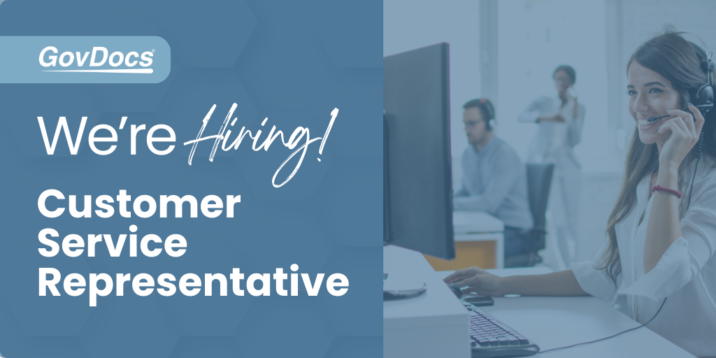 Customer Service Representative - GovDocs