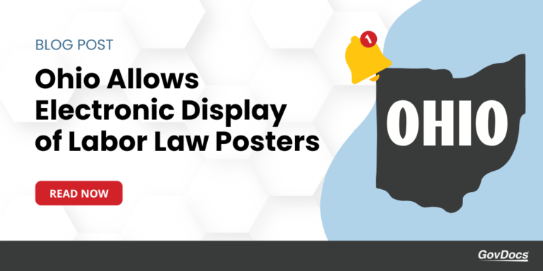 Ohio SB 33: Digital Labor Law Poster Requirements