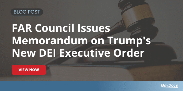 FAR Council Memorandum on Trump DEI Executive Order