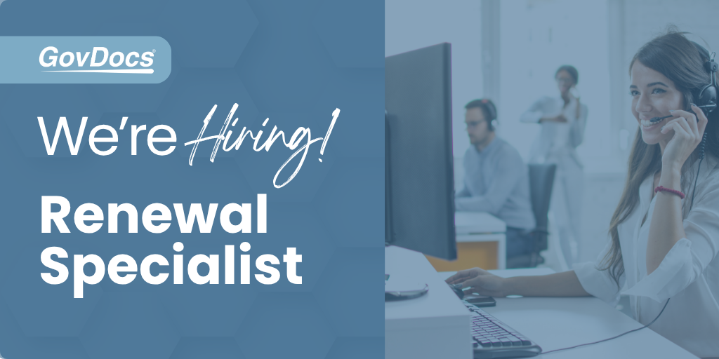 Renewal Specialist - Eagan, MN - GovDocs